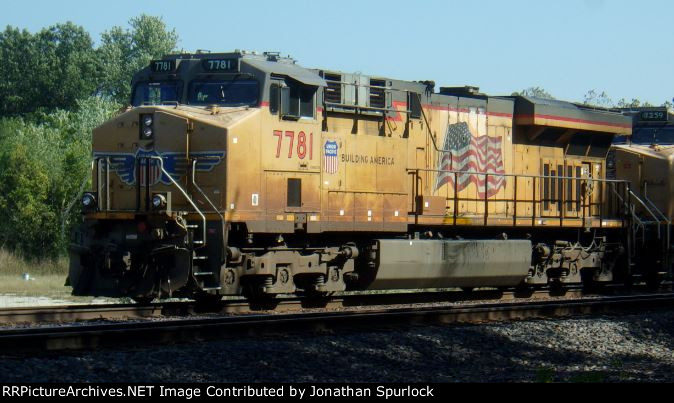 UP 7781, conductor's side view